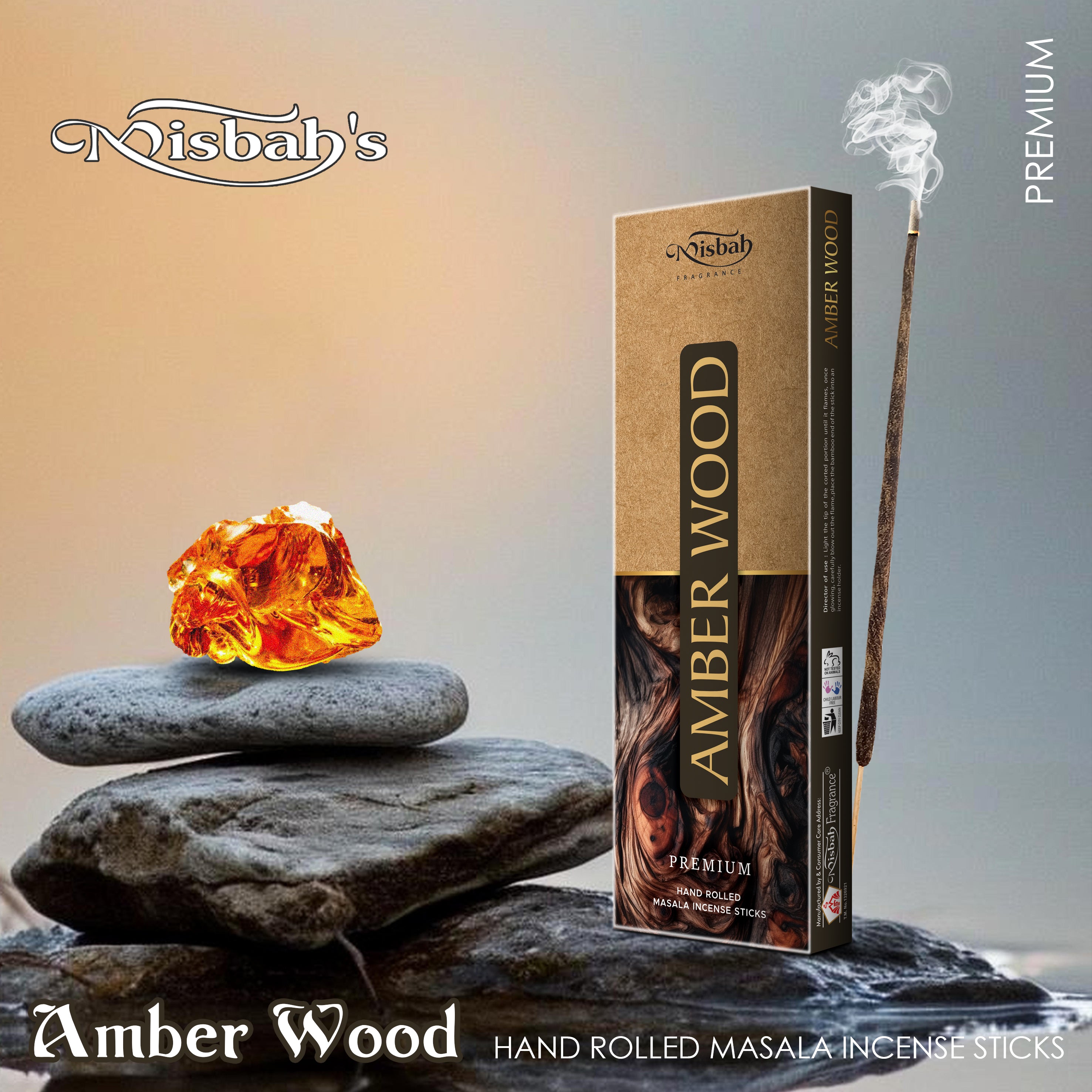 AMBER WOOD 50G - PACK OF 2 – Misbah Fragrance